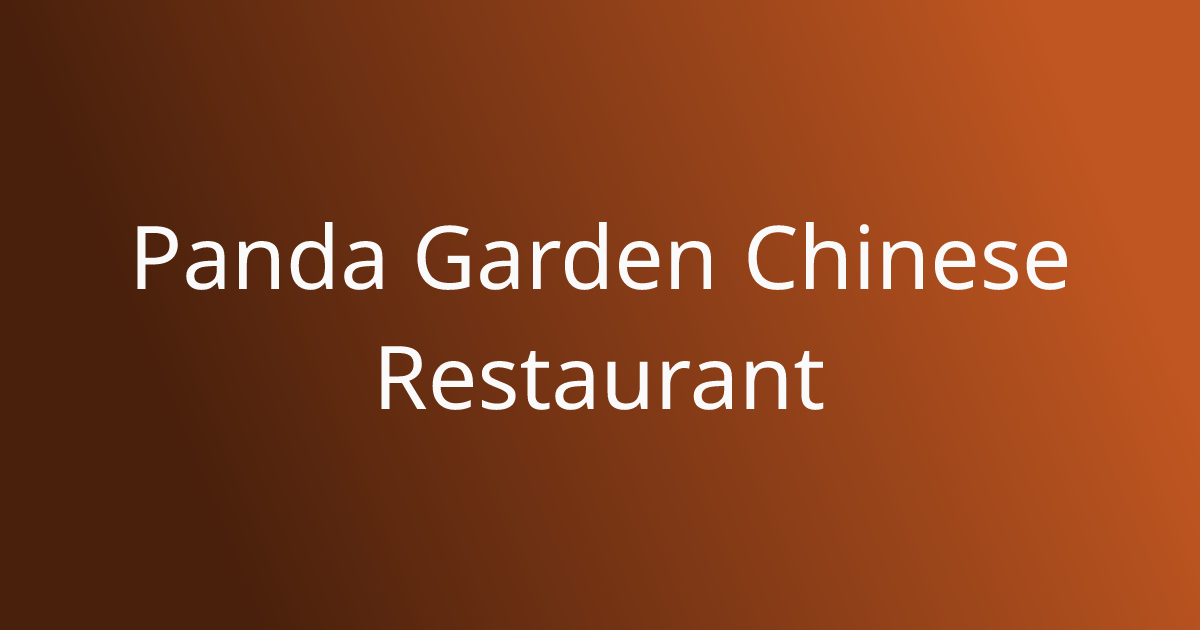 Order Authentic Chinese Online | Panda Garden Chinese Restaurant ...